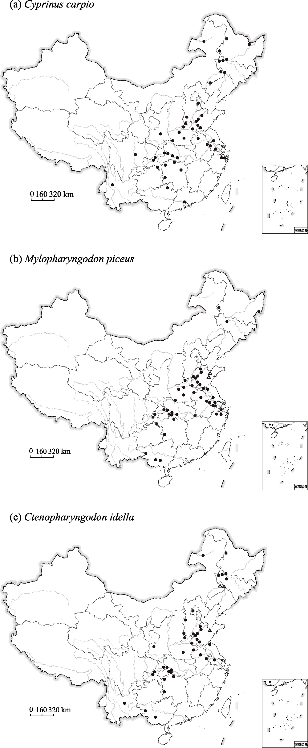 Geographical Distribution Of Freshwater And Estuarial Fish 
